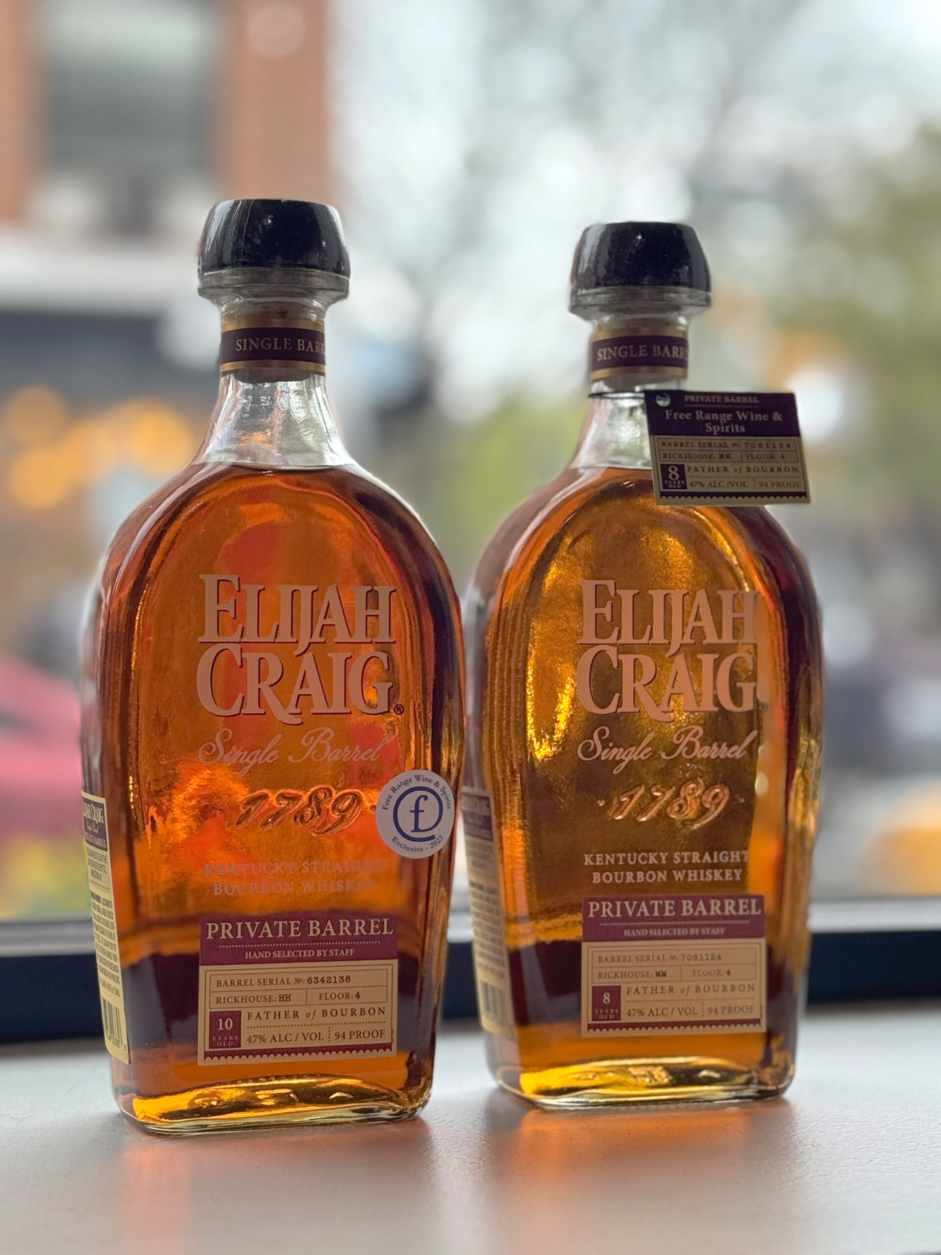 Elijah Craig 8yr (2024) + Elijah Craig 10yr (2023) - Free Range Wine ...